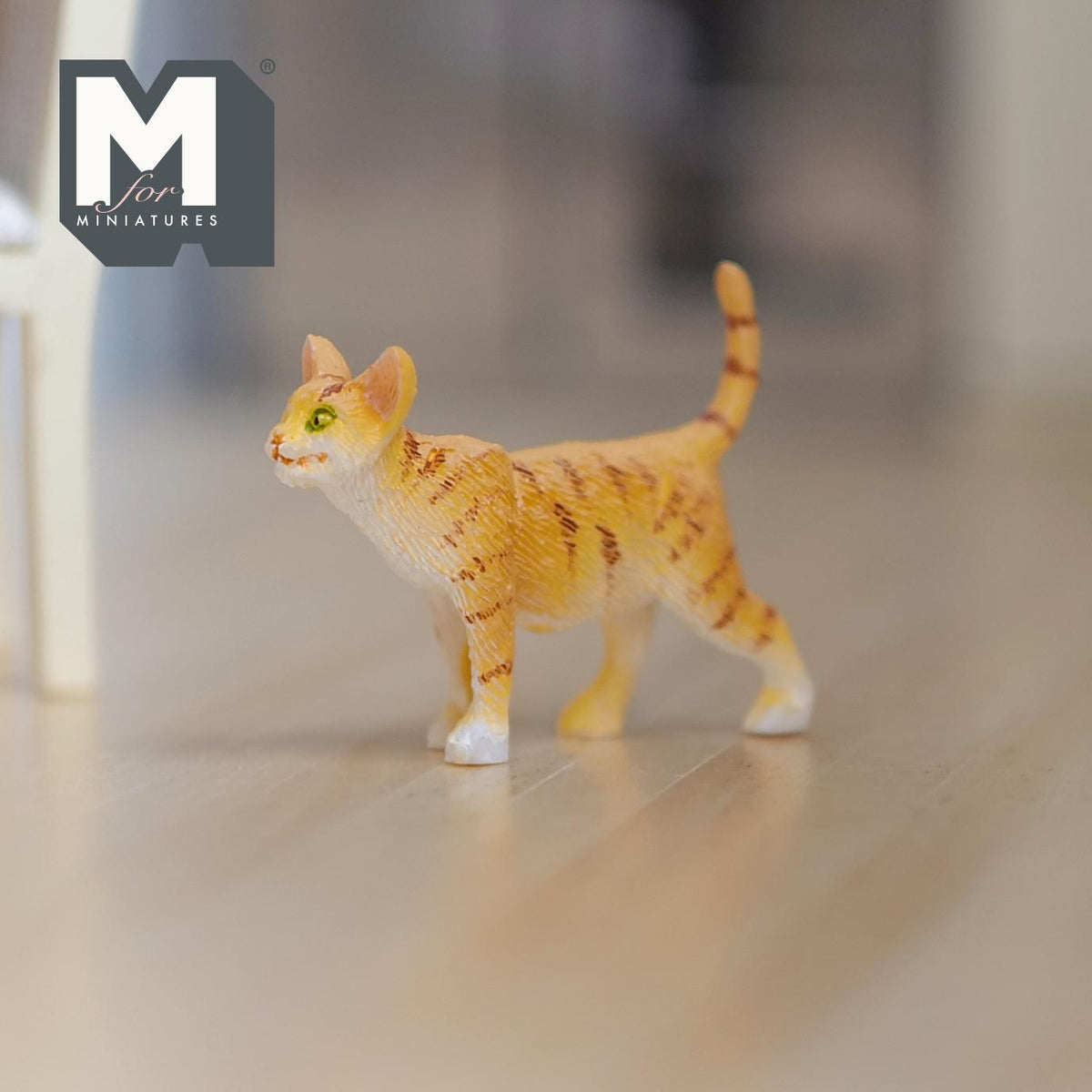 Miniature Standing Tabby Cat 1:12 Scale Animal (cast resin) - C034 – M ...